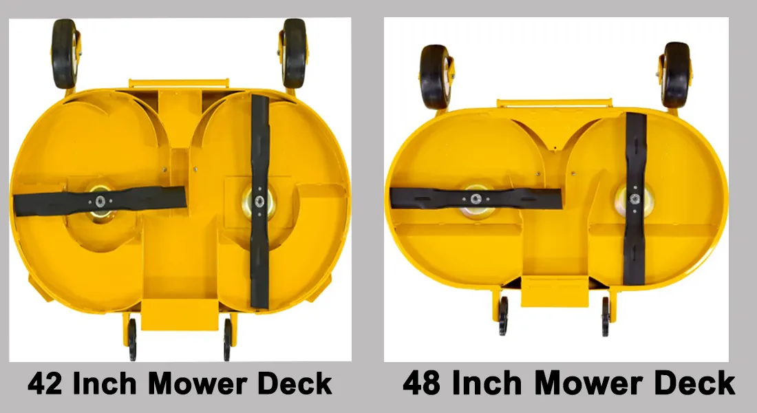 42 vs 48 Inch Mower Deck: 6 Key Differences - LawnAsk